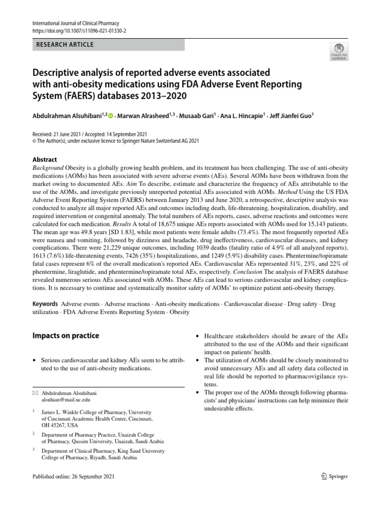 (Descriptive) - analysis-of-reported-adverse-events-associated-with ...