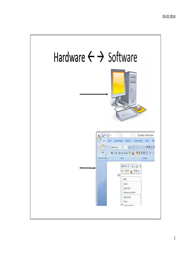 Hardware Vs Software | PDF | Sistema operacional | Programas