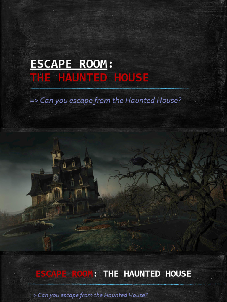 Haunted House Escape Room Guide | PDF | Mystery, Thriller & Crime Fiction