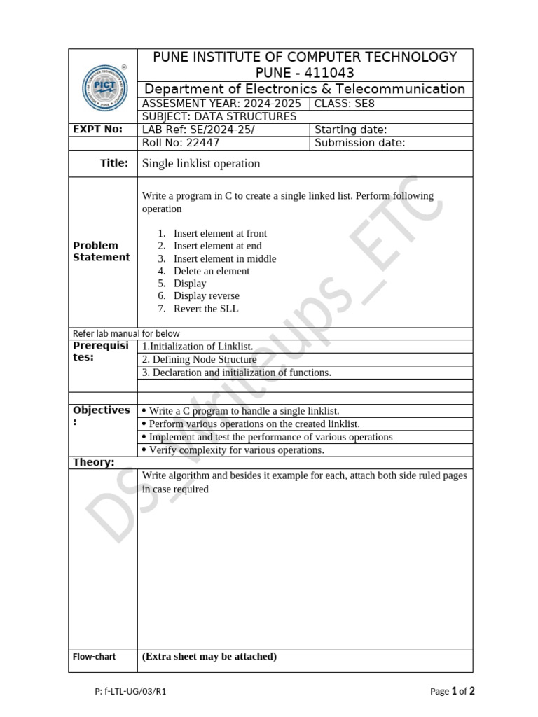 Linklist Exp Extra Writeup | PDF | Applied Mathematics | Computer Science
