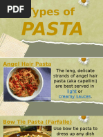 Comprehensive Pasta Shapes Guide | PDF | Pasta | Italian Cuisine