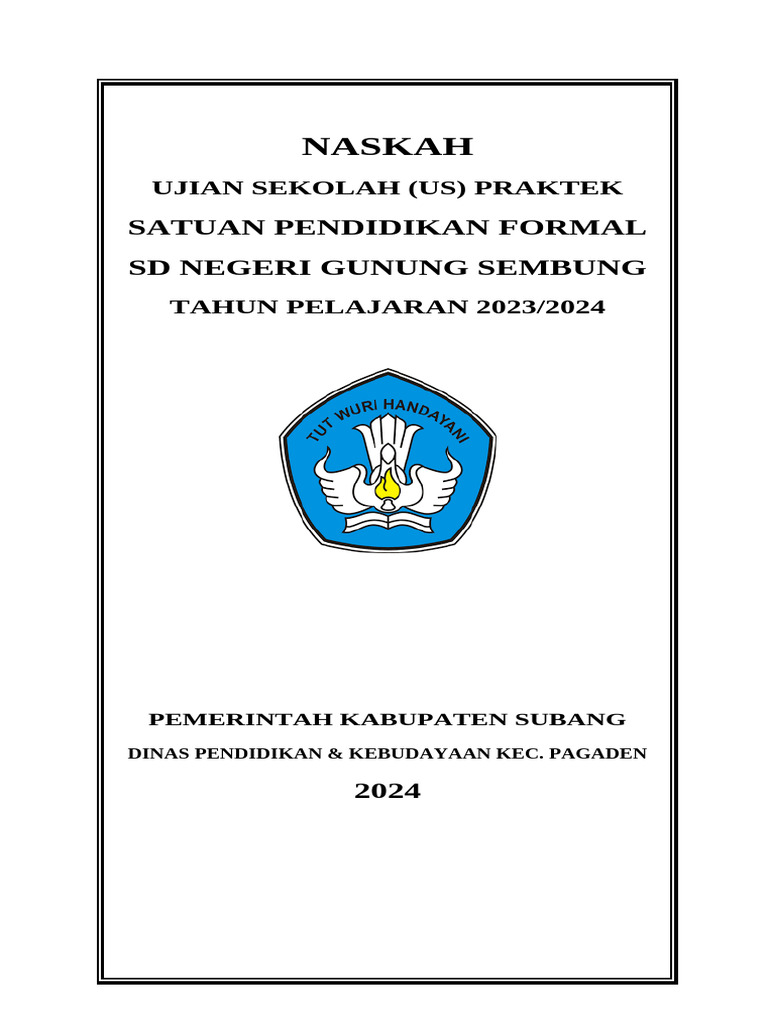 Naskah Praktek SDN Gunung Sembung | PDF