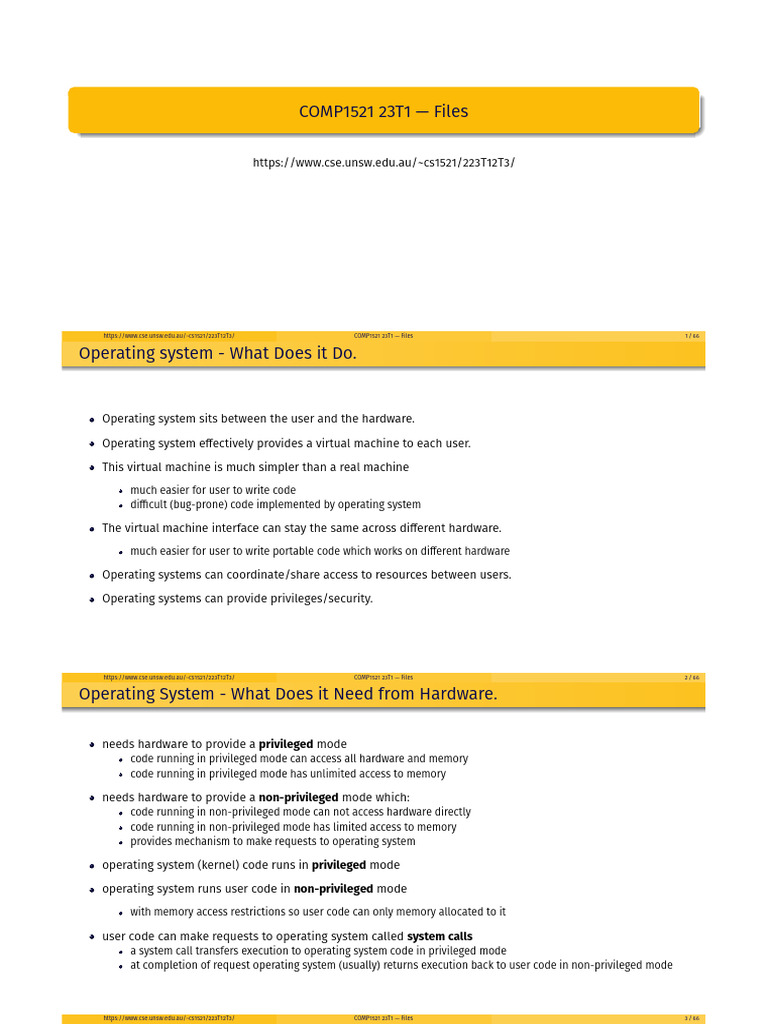 files_notes | PDF | Operating System | Computer File
