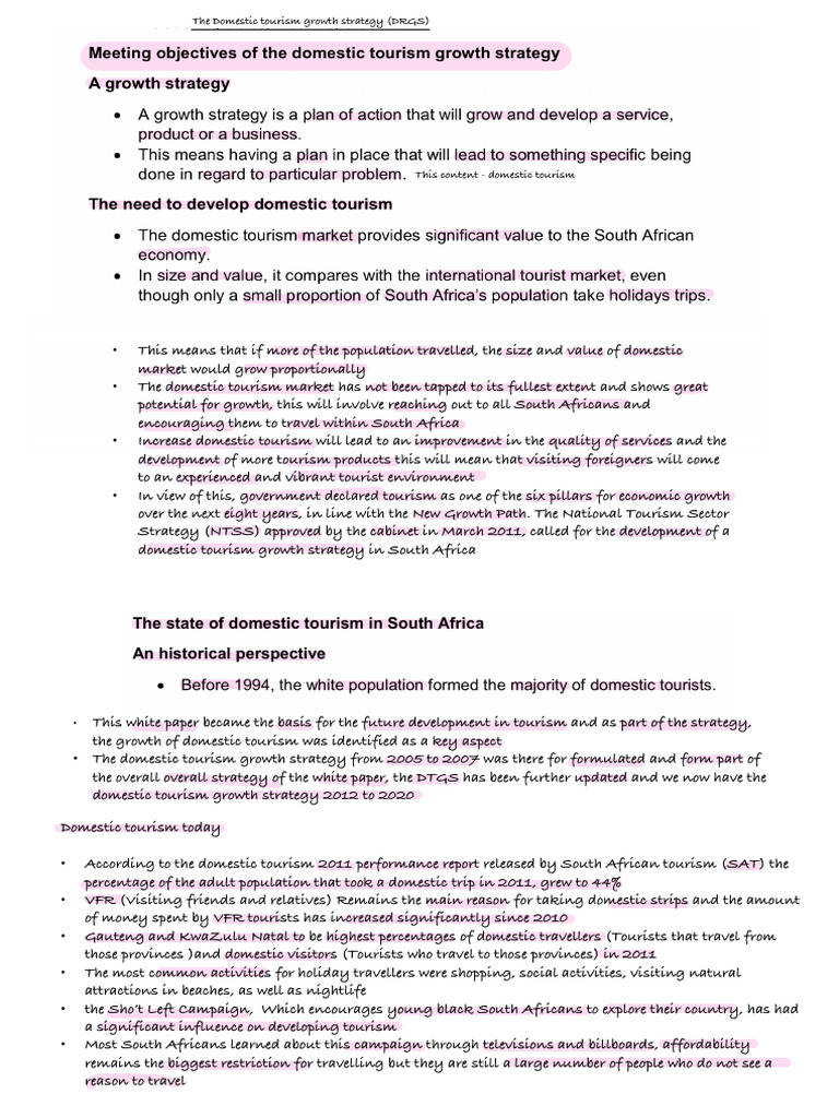 Tourism Study Notes Term 2 Pdf Xhosa People Tourism