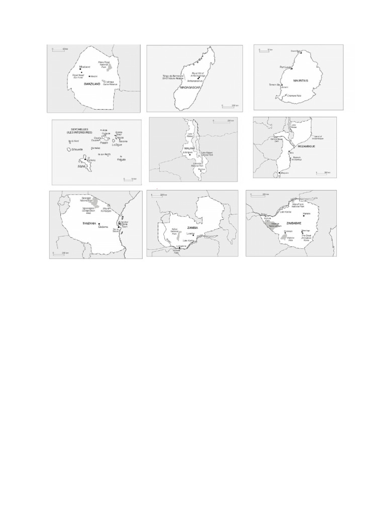 SADC Countries Map | PDF