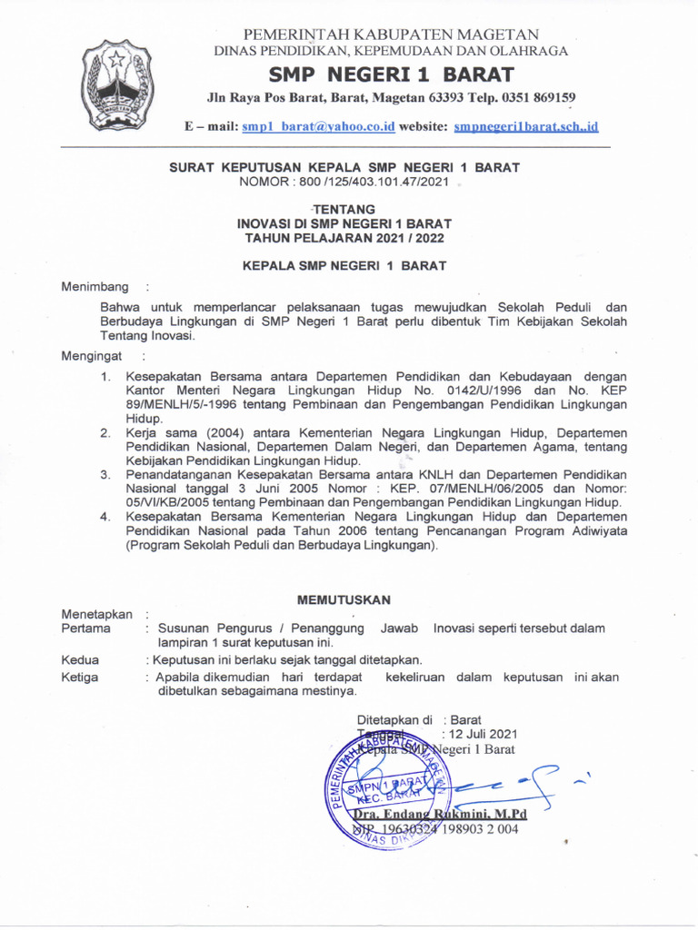 SK Pokja Inovasi | PDF