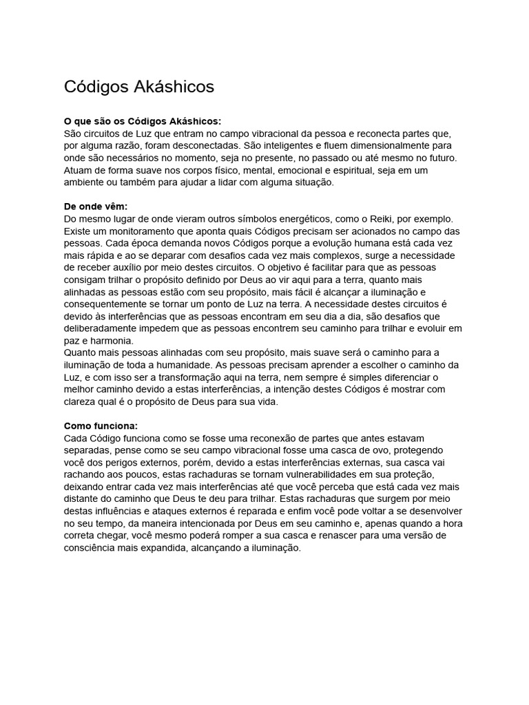 Códigos Akáshicos | PDF | Presente espiritual | Vida