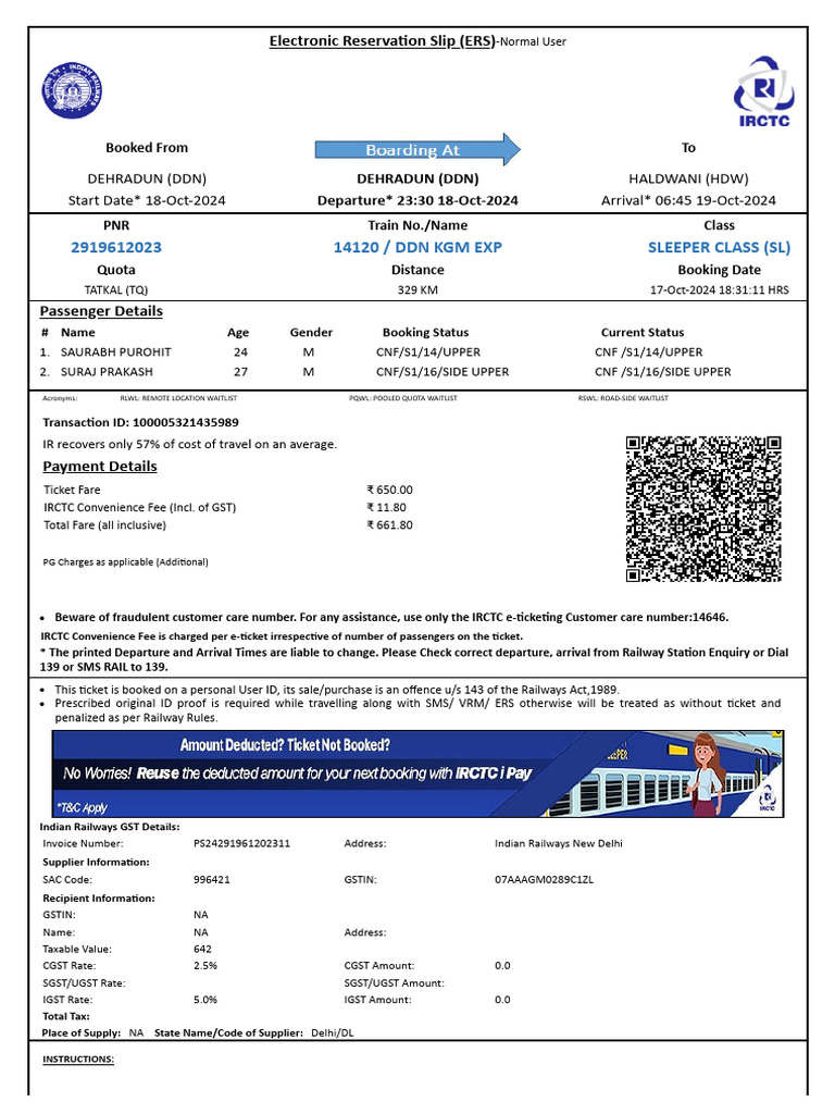 Rail Ticket | PDF | Value Added Tax | Government Finances