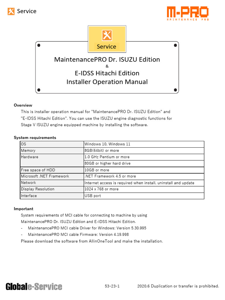 MPDr_ISUZU Edition Installer Operation Manual(E) | PDF | Installation (Computer Programs ...