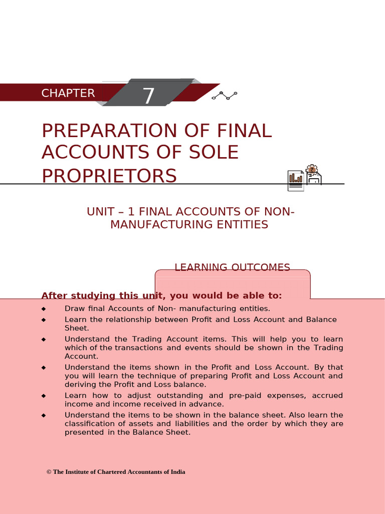 CA Foundation Accounting Chapter 7 Unit 1 | PDF | Debits And Credits ...
