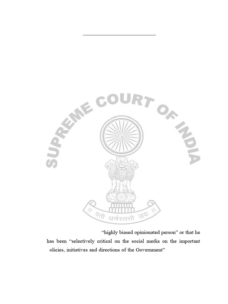 Somsekar Sundareshan | PDF | Supreme Court Of India | Supreme Court Of ...