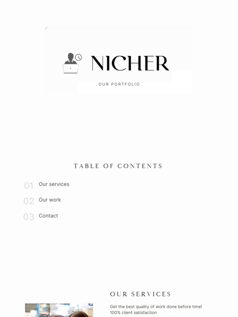 Nicher Broucher | PDF
