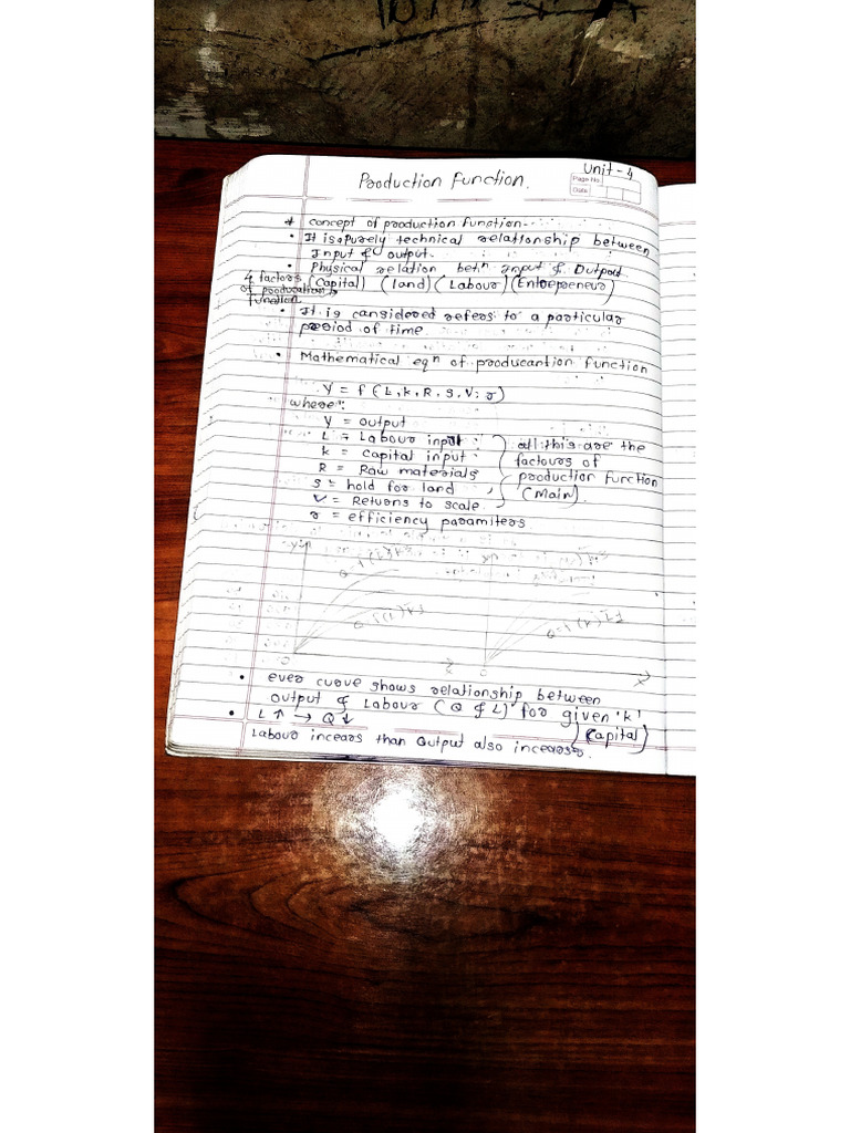 Production Function Unit 4 | PDF