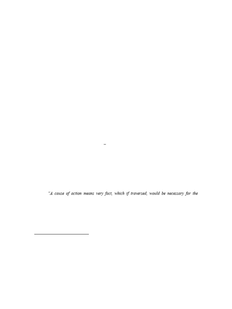 Understanding Cause of Action Essentials | PDF | Cause Of Action | Lawsuit
