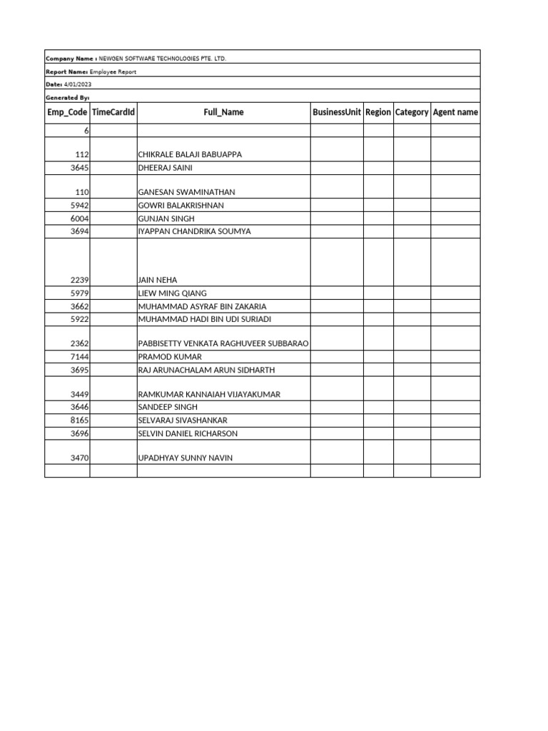 (Revised) Import Employee Records - Template | PDF | Cheque | Overtime