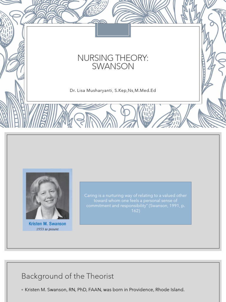 2024 Teori Keperawatan Swanson | PDF | Nursing | Theory