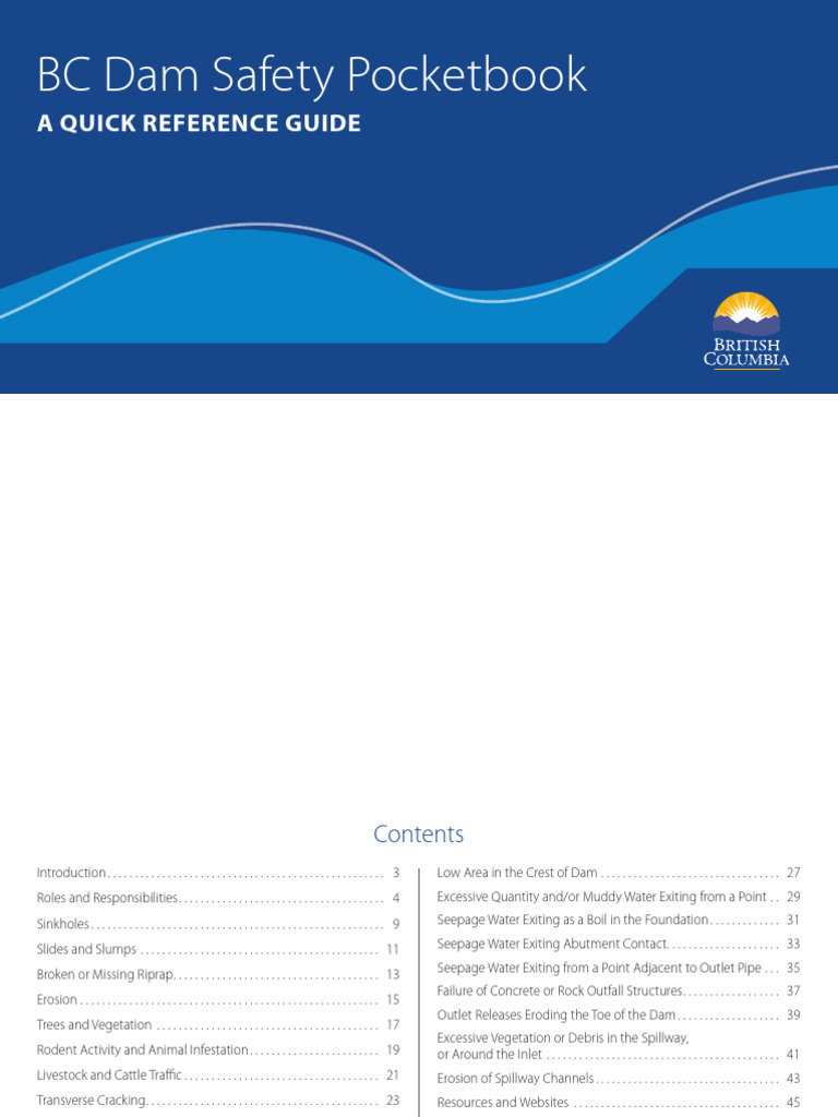 2 6483 Dam Safety Pocket Guide Web | PDF | Dam | Spillway