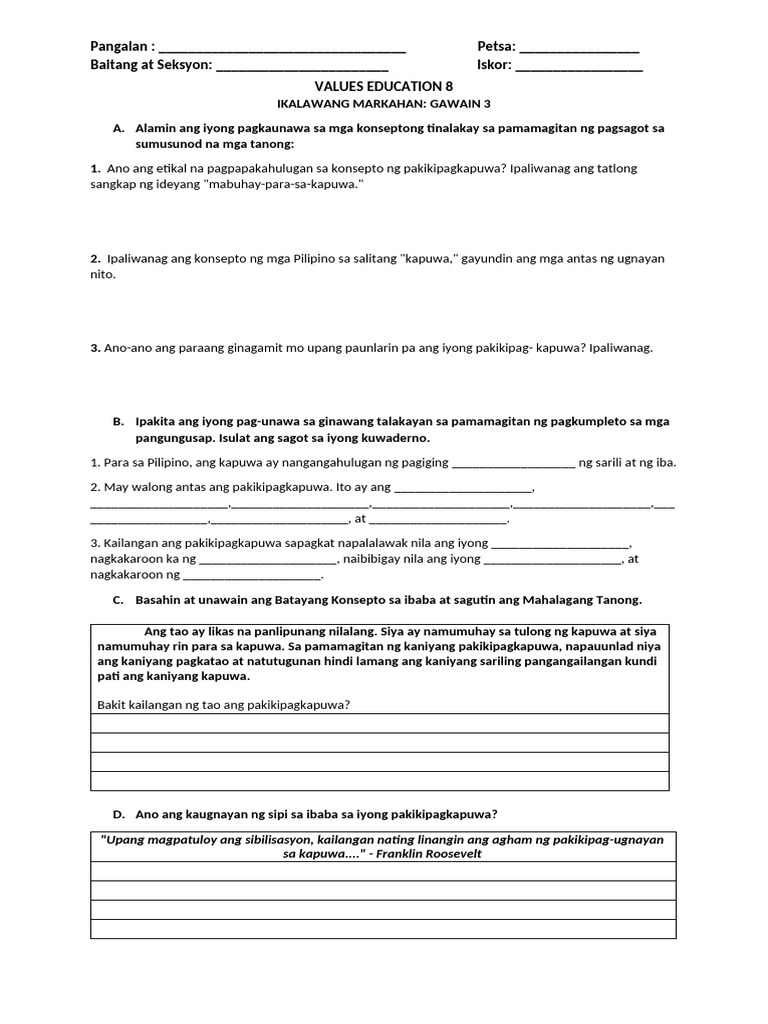 Yunit Ii Gawain 3 Esp | PDF