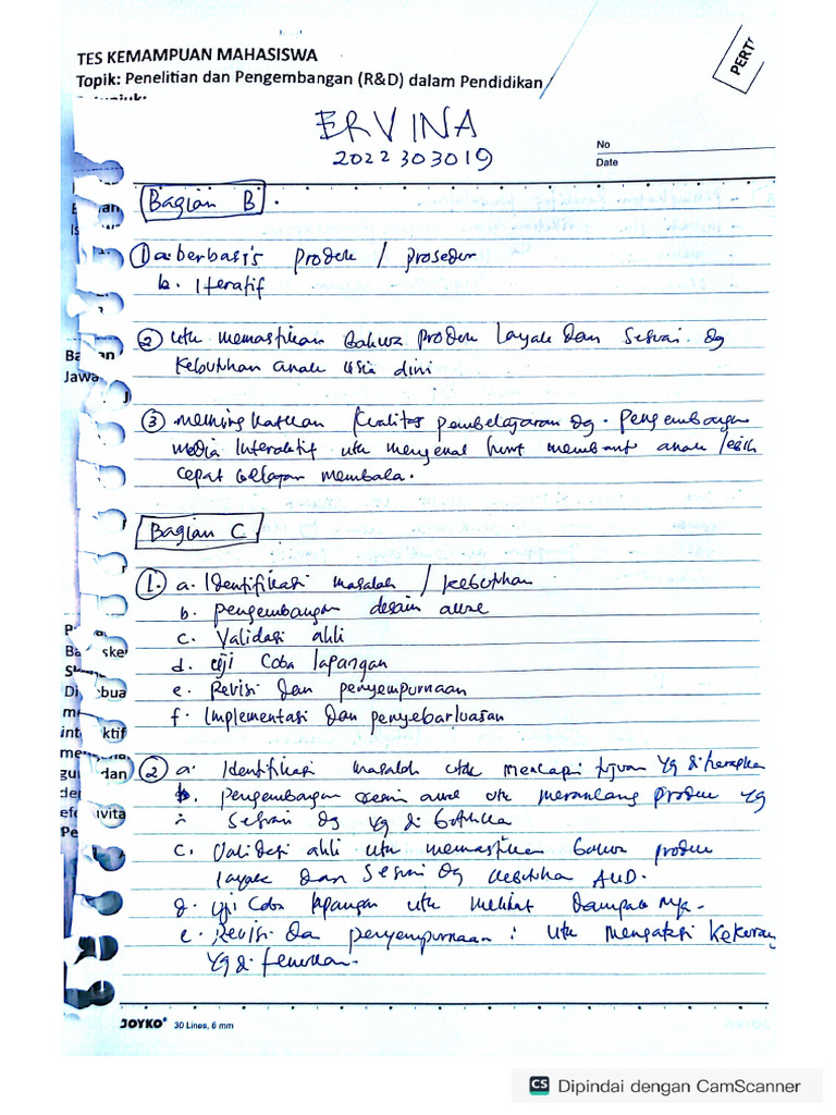 Tugas RND Ervina | PDF
