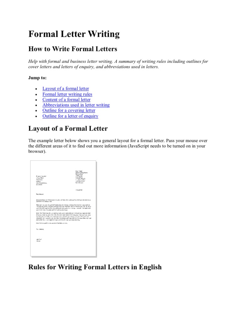 Formal Letter Writing | PDF | Part Of Speech | Pronoun