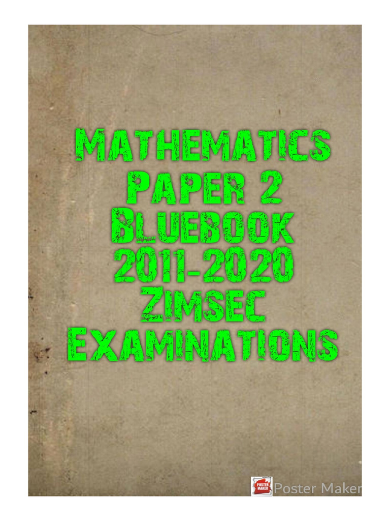 Mathematics Paper 2 Bluebook 2011-2020 044906 | PDF | Function ...