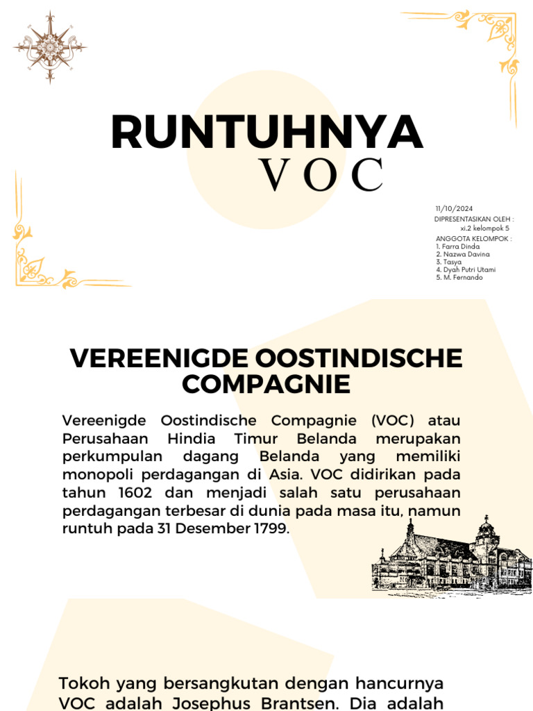 Runtuhnya Voc - 20241011 - 084855 - 0000 | PDF | Perjalanan | Sejarah