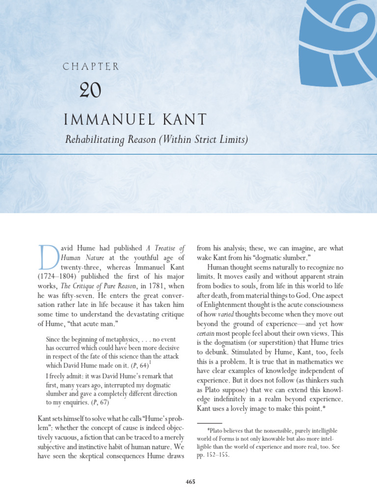Kant 2 | PDF | A Priori And A Posteriori | Immanuel Kant