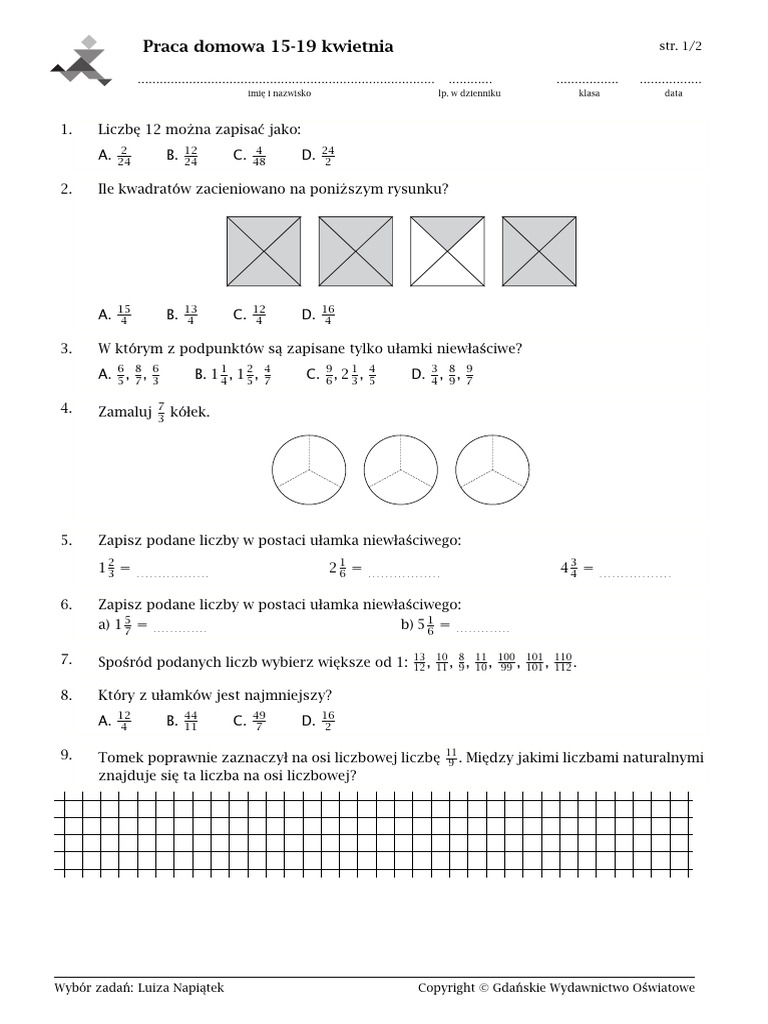 Zadanie Domowe 15 19 Kwietnia | PDF