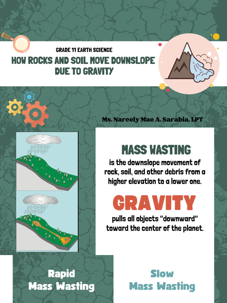 Mass Wasting (Gravity-Induced Movement of Soil and Rocks) | PDF | Soil ...