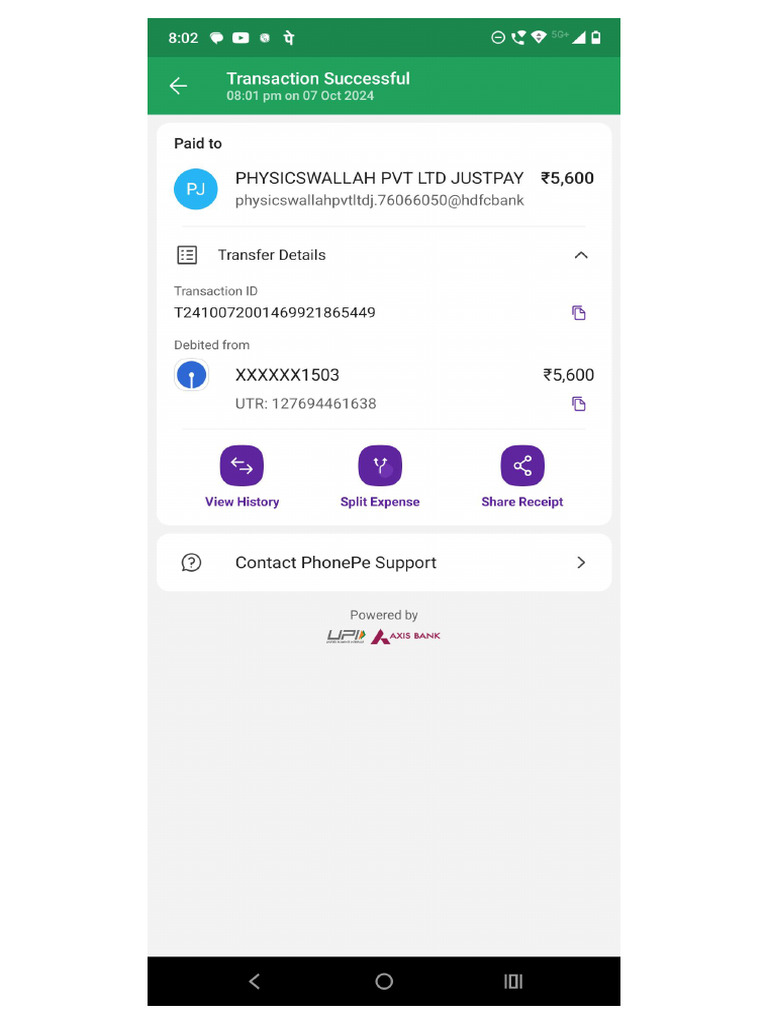 Screenshot 20241007-200232 PhonePe | PDF
