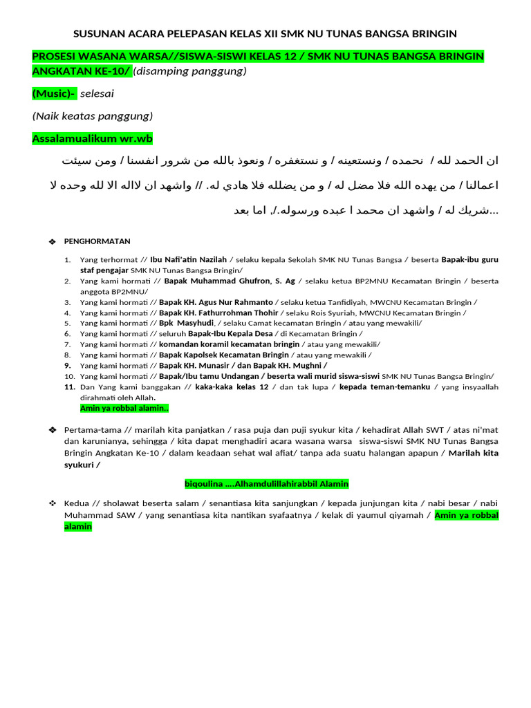 MC Wasana Warsa 2024 | PDF