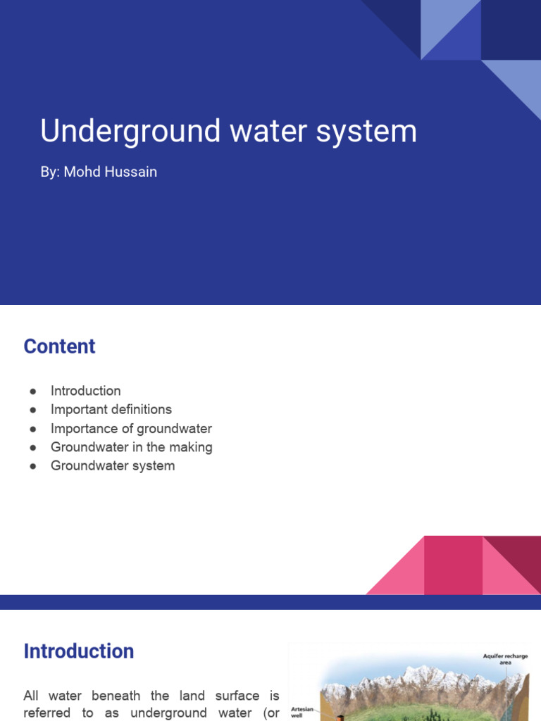 Understanding Underground Water Systems | PDF | Groundwater | Aquifer