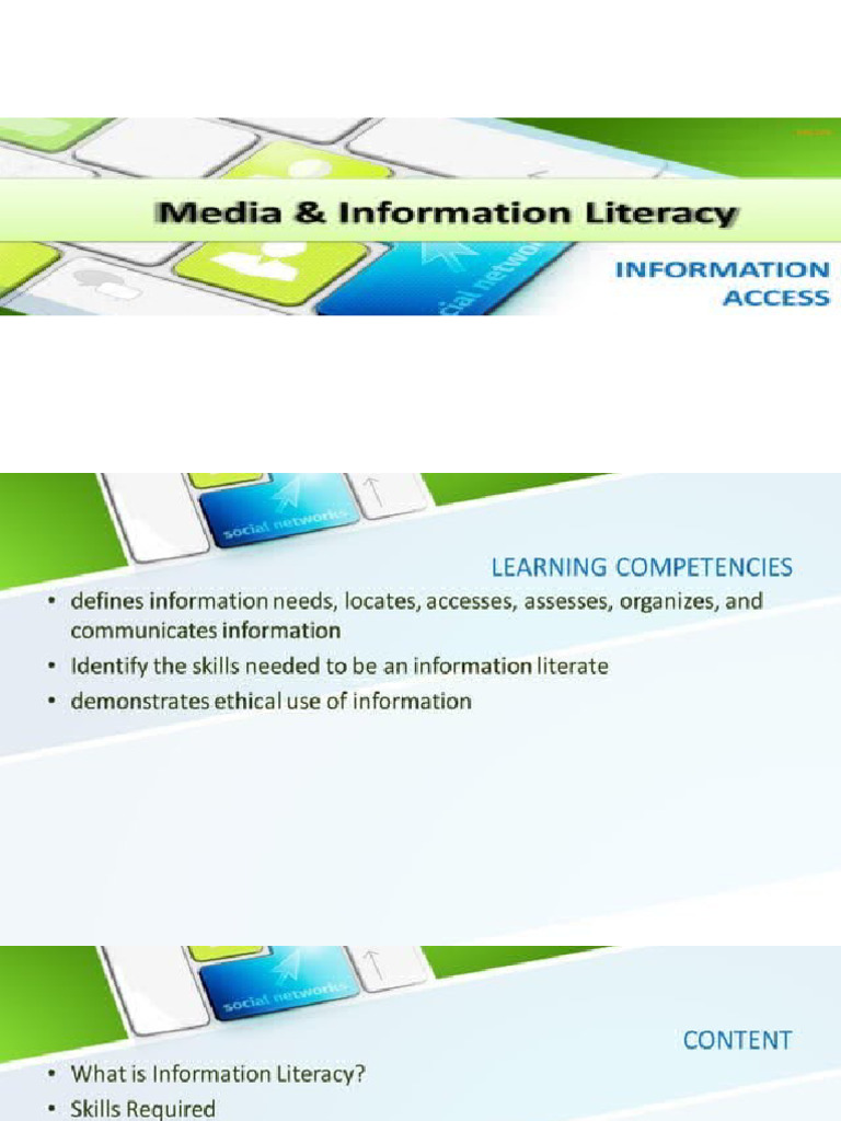 mil 3 information literacy | PDF