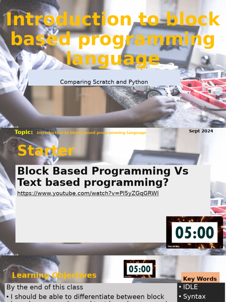 BLock Based Programming Year 7 WK 1 | PDF BLock Based Programming Year 7 WK 1 | PDF