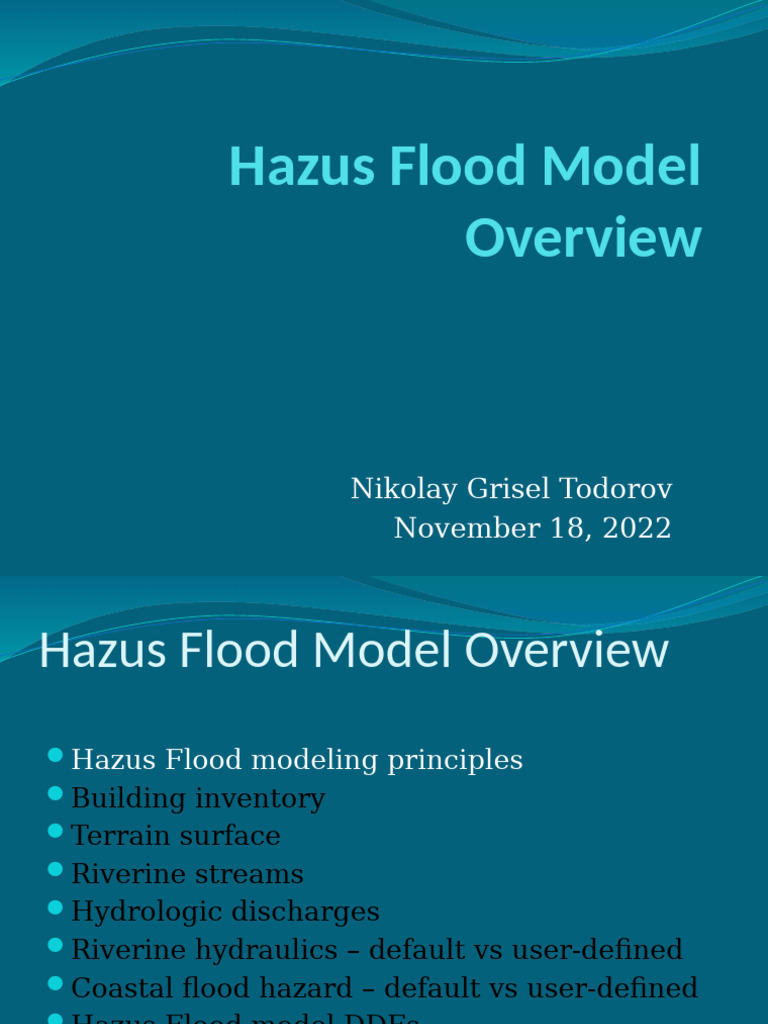 Hazus Flood Model Overview 2022 | PDF | Flood | Tropical Cyclones