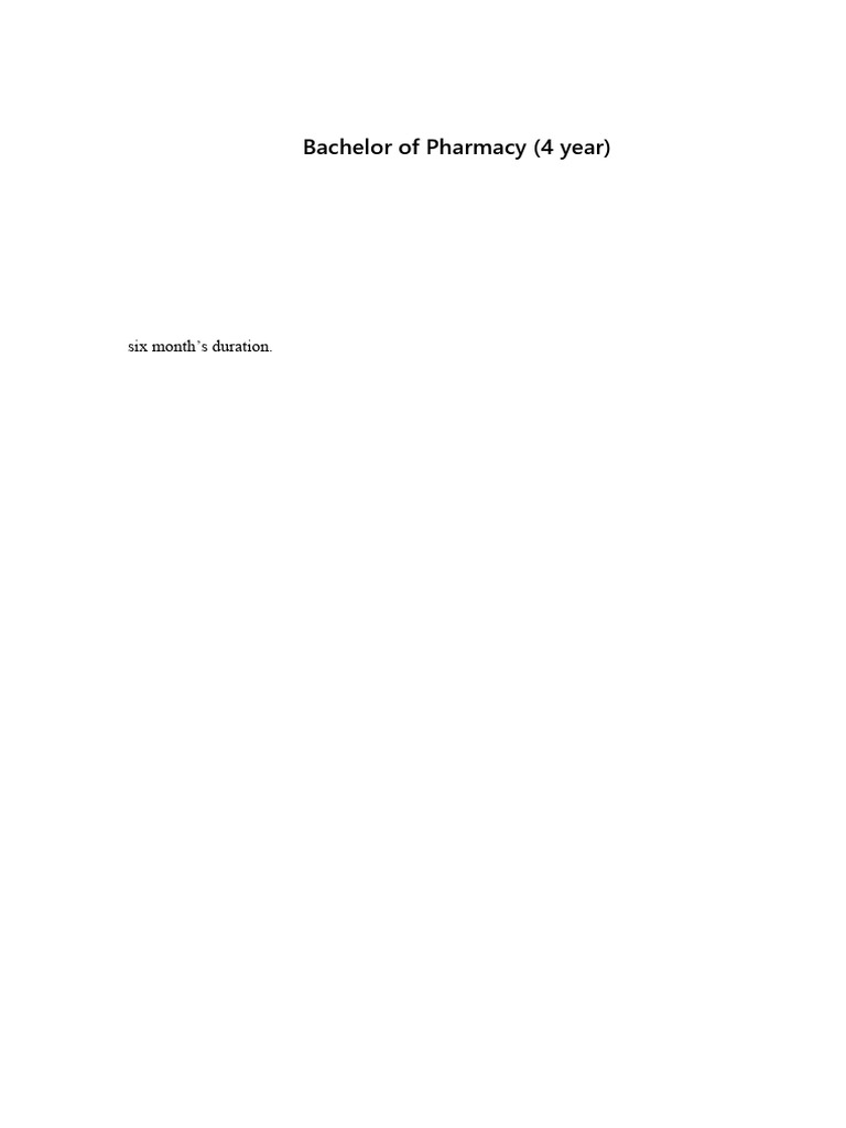 B. Pharm Syllabus | PDF | University And College Admission | Schools