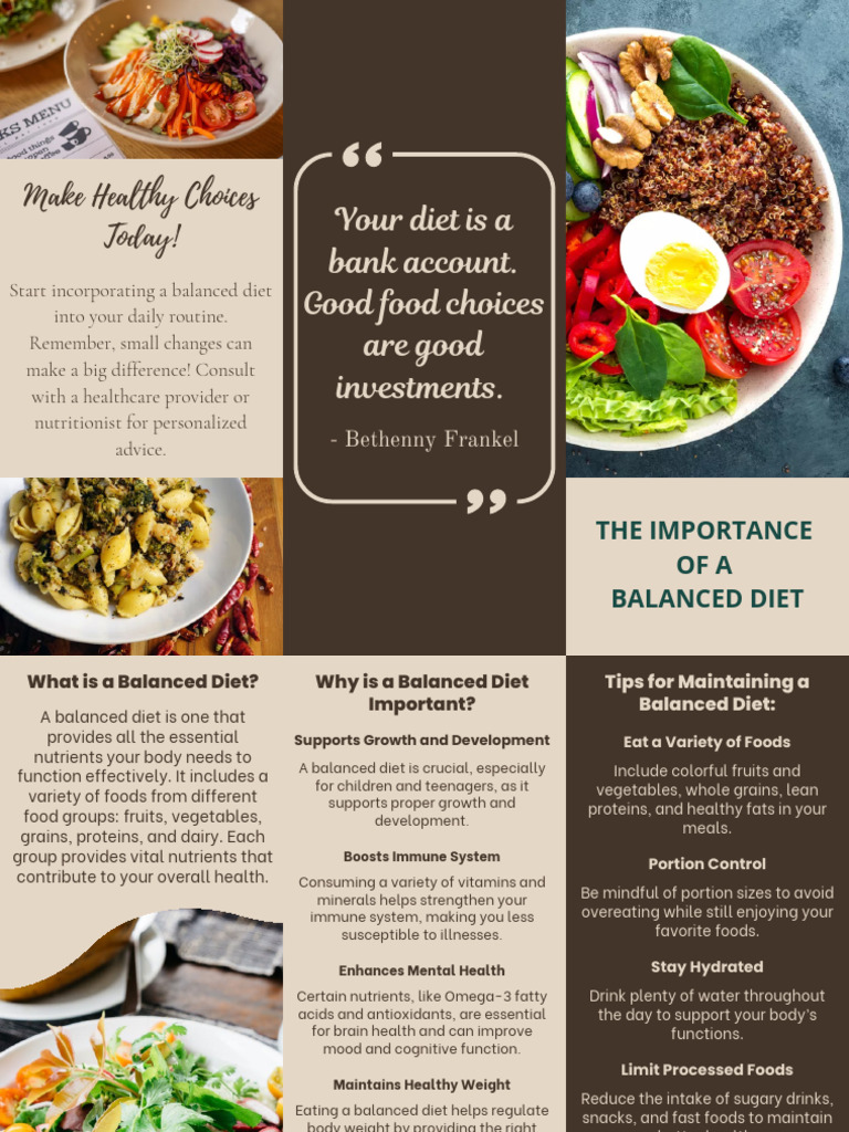 BALANCED DIET | PDF | Healthy Diet | Diet (Nutrition)