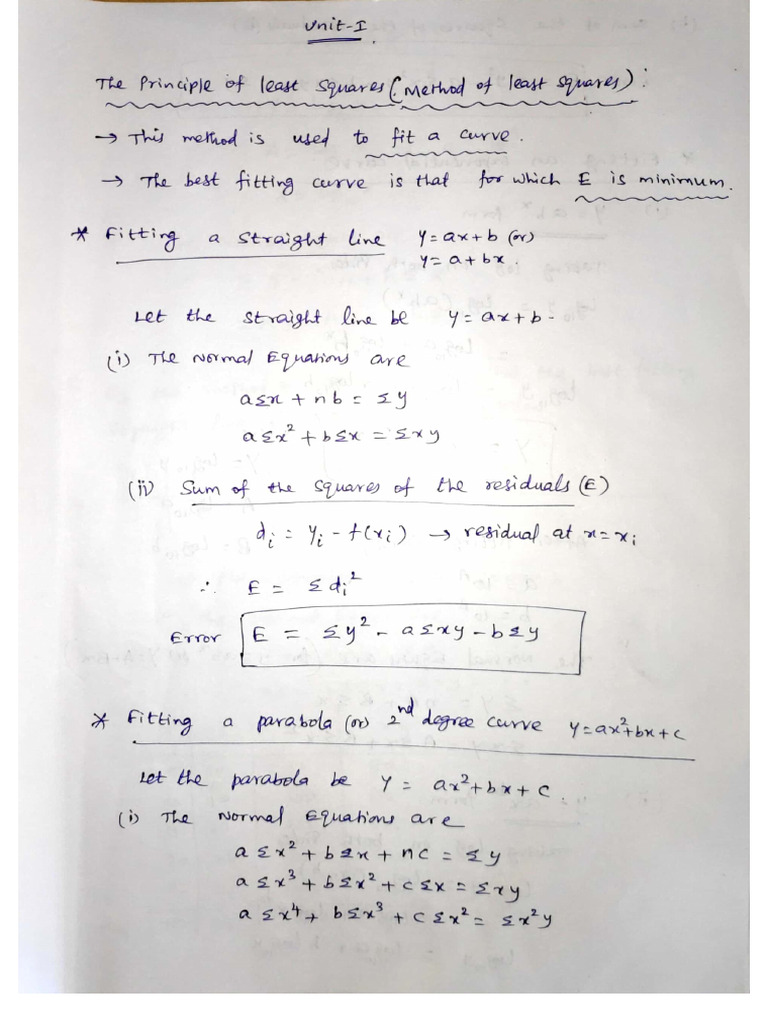 Numerical methods- unit 1 | PDF