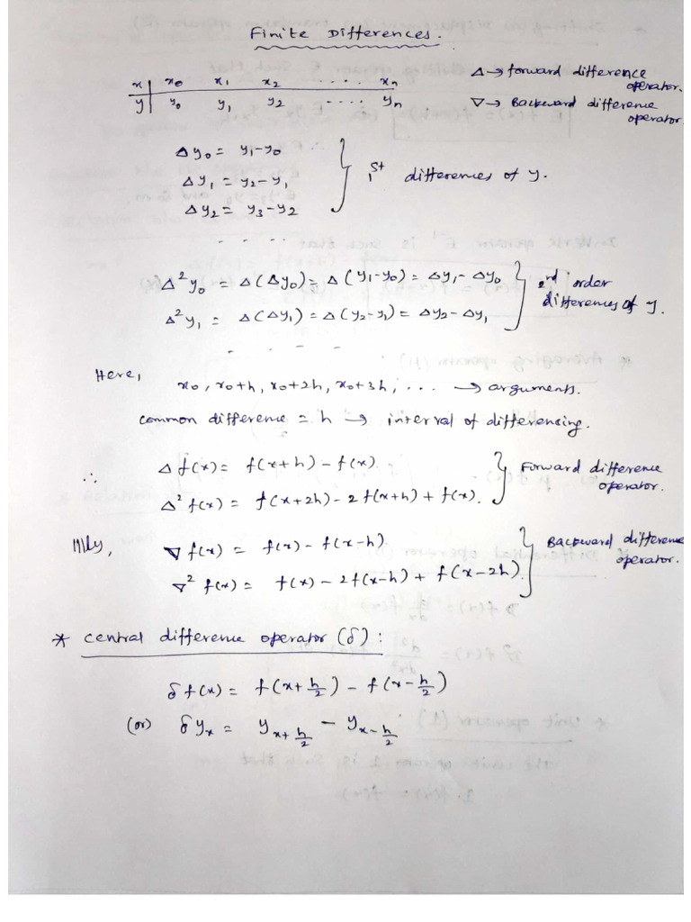 Numerical Methods - Unit 2 | PDF