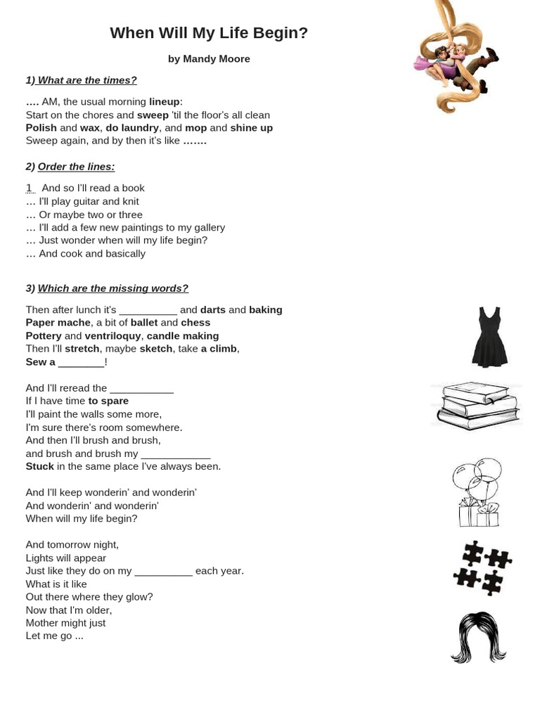 Tangled Video Sheet | PDF | Art
