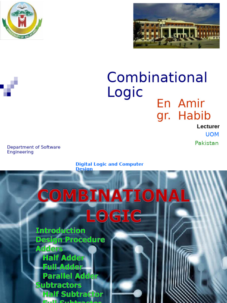 Combinational Logic | PDF | Subtraction | Logic Gate