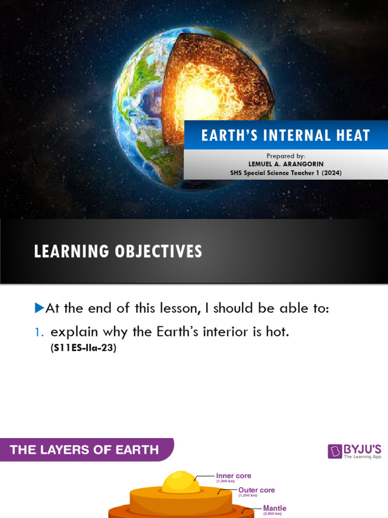 ES L15 - Earth's Internal Heat | PDF