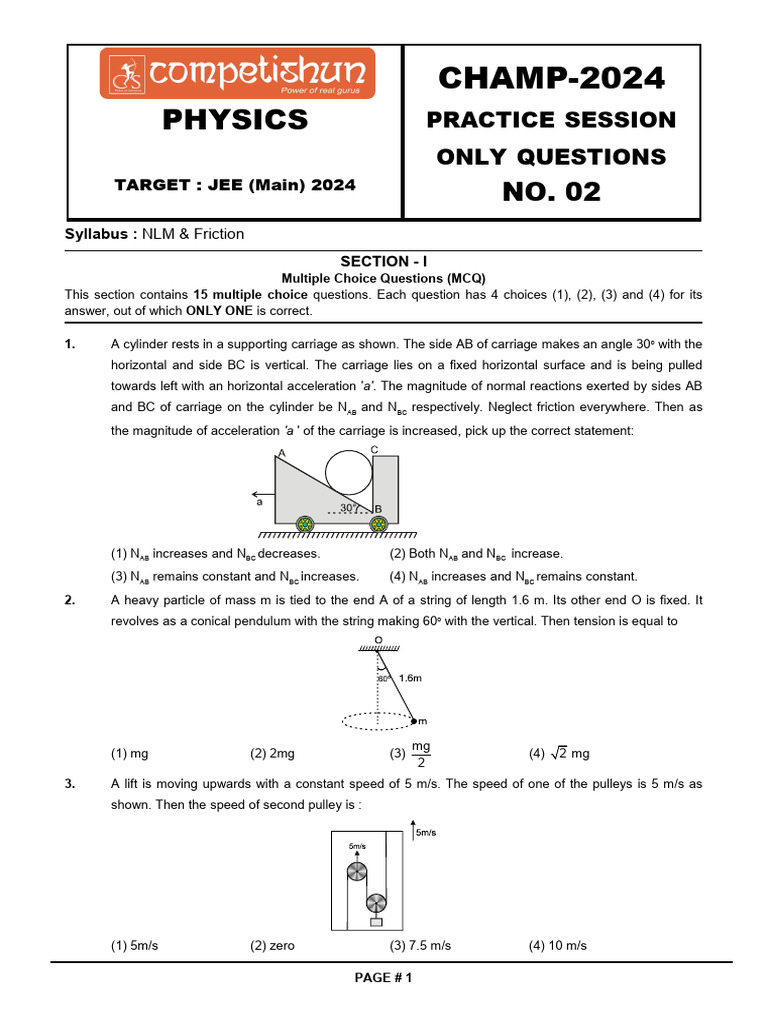 2. NLM and Friction | PDF | Friction | Force