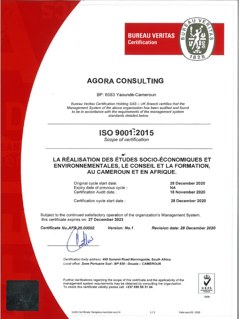 certificat-ISO | PDF