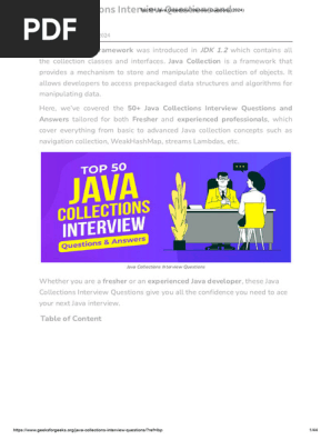 Java Collection Framework Interview Questions Answers Pdf