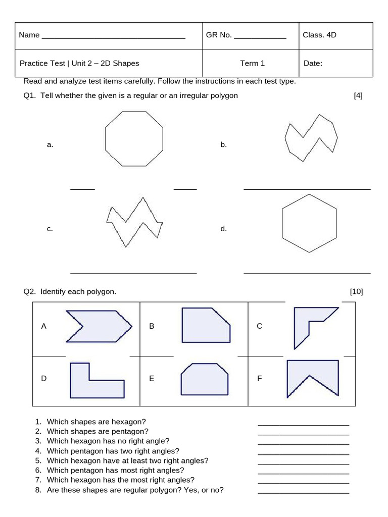 Class 4 - Unit 2 - Test | PDF | Teaching Methods & Materials | Computers