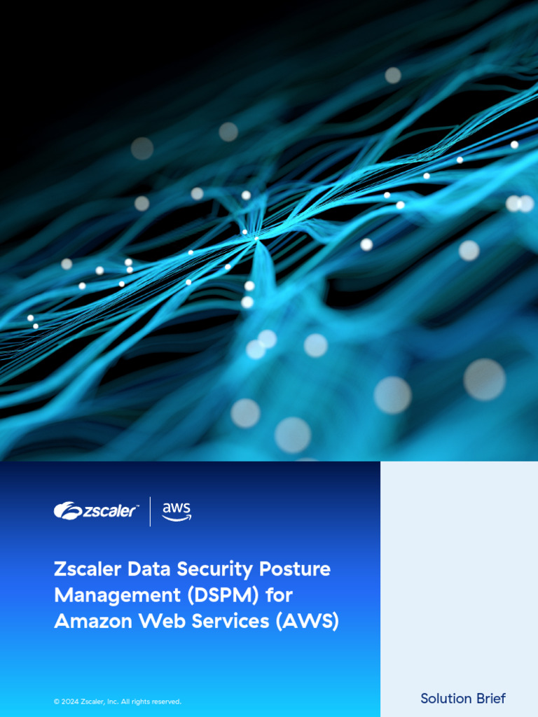 Zscaler DSPM for AWS Data Security | PDF | Computer Security | Security