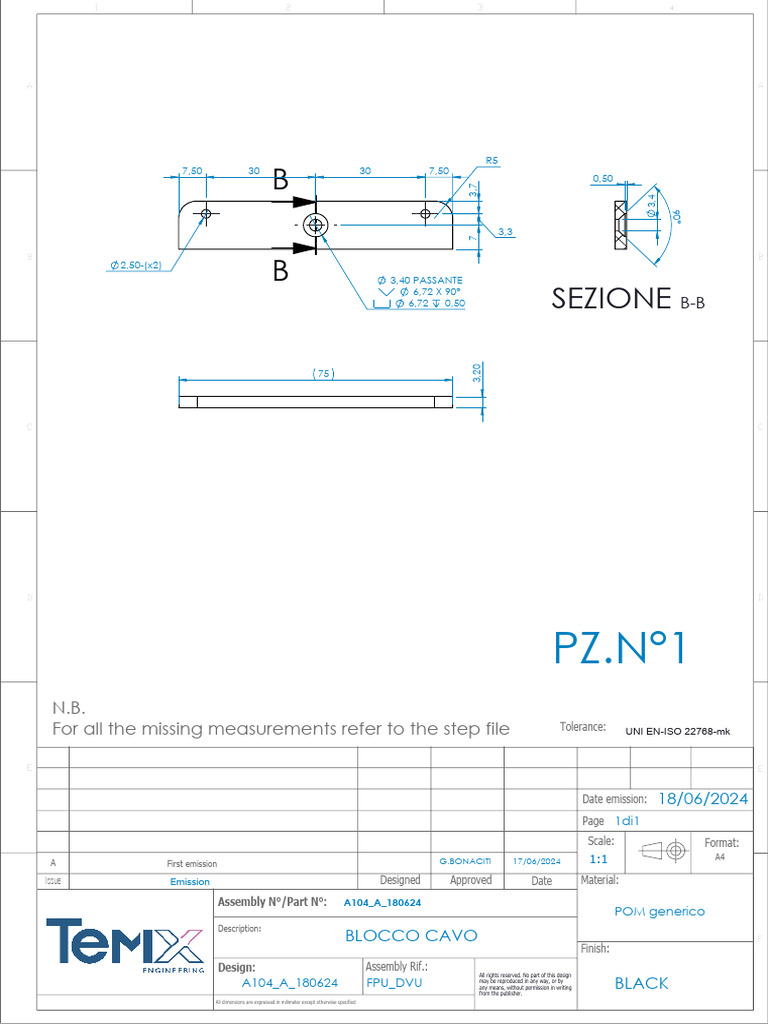 Sezione: N.B. For All The Missing Measurements Refer To The Step File | PDF
