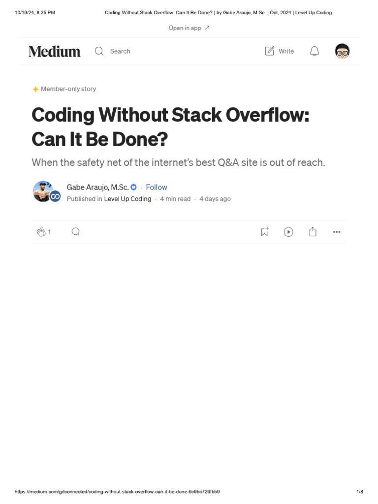 Coding Without Stack Overflow - Can It Be Done | PDF | Computer Programming | Computing