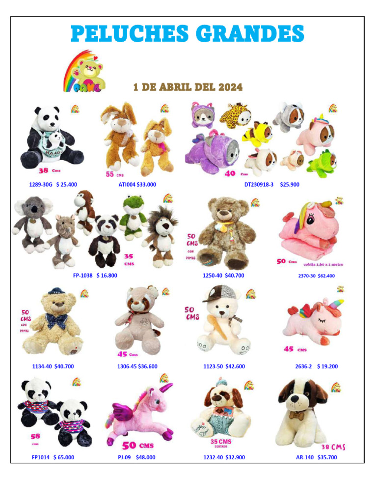 Pako Peluches Peluches Grandes | PDF